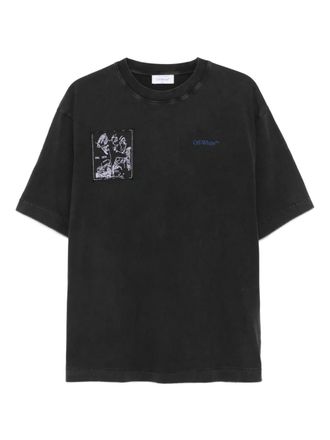 Off-white t-shirt à imprimé graphique - Noir