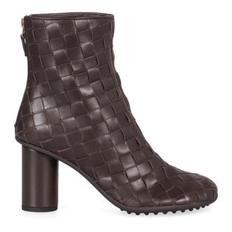 Bottega Veneta Gewebte Leder Stiefeletten - - Shoes - Damen - Braun - 37 EU