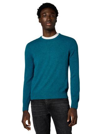 Naadam Herren The Original Cashmere Crewneck Sweater, Pfauenblau, L