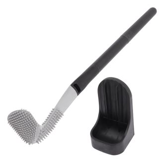 Cabilock 1 Satz Klob&uuml;rste Wc Reinigungsw&auml;scher Toiletten-scheuerb&uuml;rste Flexible, Biegbare Toilettenb&uuml;rste Silikonschrubber Toilettenschrubberstab Wc-b&uuml;rstenset