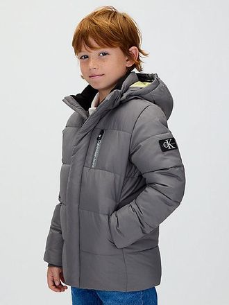 Calvin Klein Steppjacke Mit Kapuze - Granite Gray - Jungen - 14