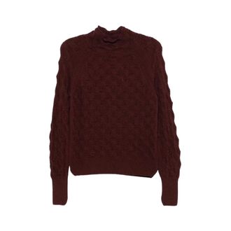 Ermanno Scervino Col roul&eacute;s - Femme - Pulls - Rouge - Taille: 42 FR