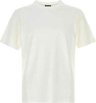 Ermenegildo Zegna Homme, Tops, Blanc, Taille: S T-shirt en coton piqu&eacute;