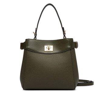 Calvin Klein Handtasche Calvin Klein Mix Media Crossbody LV04F3885G Dunkelgr&uuml;n