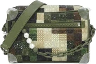 Louis Vuitton Sac bandouli&egrave;re en satin Pre-owned - Femme - Pre-owned - Vert - Taille: ONE Size