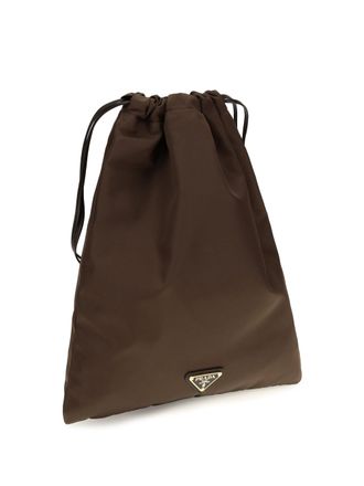 Prada Womens Wish Re-Nylon Clutch Bruciato Polyamide Clutches