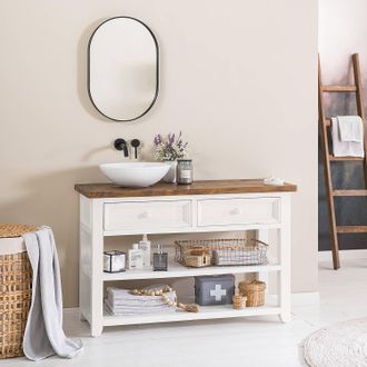 Maison Belfort home24 Waschtisch 120 x 78 x 47cm Weiß/Weiß