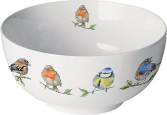 Ambiente Schale Müslischale 0,4 l - 14 cm Vogelarten Vögel New Bone China Porzellan bird species