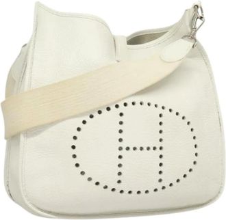 Herm&egrave;s Pre-owned Vintage Togo Shoulder Bag - Femme - Pre-owned - Blanc - Taille: ONE Size