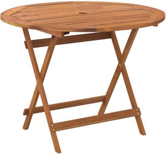 Les Tendances Table pliable de jardin &Oslash; 90x75 Bois dacacia solide