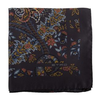 Etro Foulard Frau Blauer Seidenschal - - Accessories - Damen - Mehrfarbig - ONE SIZE