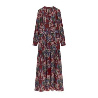 Marciano Vittoria Long Chemisier - Femme - Robes - Rouge - Taille: 44 FR