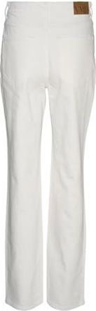 Vero Moda Vmtessa HR Jean Droit Color GA Noos, Blanc &eacute;clatant., 29W x 32L