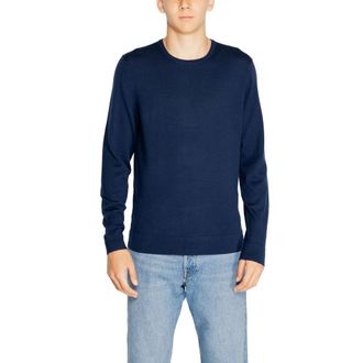 Calvin Klein Blaue Woll-Sportbekleidung Strickwaren Kollektion - - Knitwear - Herren - Blau - S