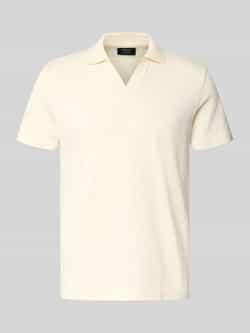 Mc Neal Slim Fit Poloshirt mit V-Ausschnitt
