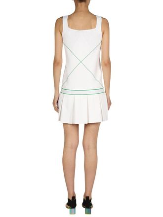 Bottega Veneta Logo-Embroidered Dress - White
