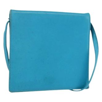 Celine Sac bandouli&egrave;re vintage en cuir Pre-owned - Femme - Pre-owned - Bleu - Taille: ONE Size