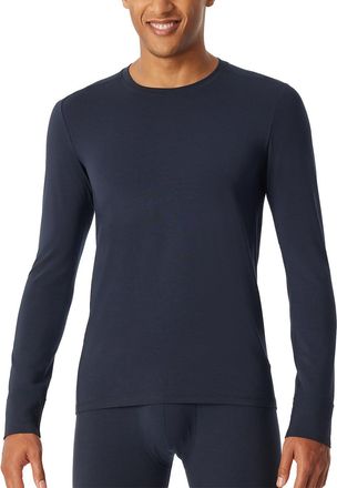 Schiesser Herren Langarm-Langes Unterhemd-Casual Warming Baselayer-Shirt, Nachtblau_181914, 8