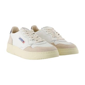 Autry Mens Medalist Sneakers White Calfskin