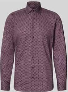 Olymp Level 5 Slim Fit Bsuinesshemd aus Baumwolle mit Kentkragen