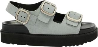 Scholl Homme, Chaussures, Bleu, Taille: 40 EU Flat Sandales