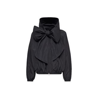 Moncler Moncler Veste &Agrave; Capuche Pecher En Taffetas, Femme, Bleu, Taille: 00