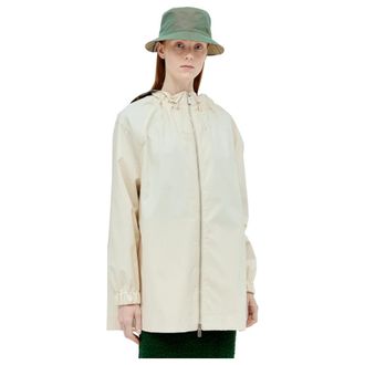 Burberry Femme, Vestes, Beige, Taille: 34 FR Parka Gabardine &agrave; Capuche &agrave; Carreaux