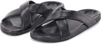 Saint Laurent Low-Top Sneaker - Sandalen aus Leder - Gr. 40 (EU) - in Schwarz - f&uuml;r Damen