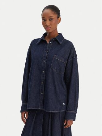 Max Mara Jeanshemd Foggia 2615111011 Dunkelblau Relaxed Fit