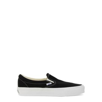 Vans Classic Slip-On Canvas Baskets - Homme - Chaussures - Noir - Taille: 37 1/2 EU