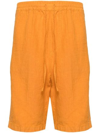 120% Lino bermuda en lin - Orange