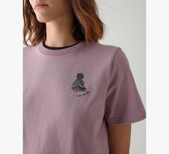 Kate Spade New York Kate Spade Bear-T-Shirt f&uuml;r Frauen in Marktviolett, Gr&ouml;&szlig;e: Klein