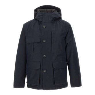 Woolrich Veste Heavy GTX Mountain - Homme - Vestes - Bleu - Taille: S