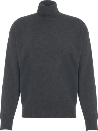KANGRA Homme, Pulls, Gris, Taille: M Pull à col roulé classique Grigio