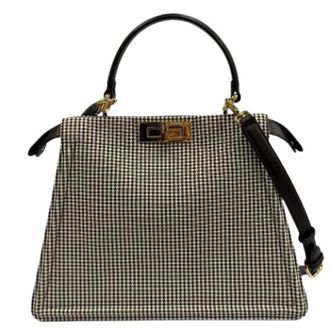 Fendi Sac &agrave; main Pre-owned Peekaboo ISeeU en toile - Femme - Pre-owned - Multicolore - Taille: ONE Size