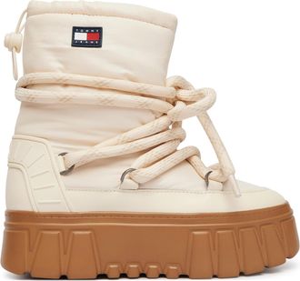 Tommy Jeans Schneeschuhe Tommy Jeans Tjw Platform Nylon Snowboot Wl EN0EN03163 Creme