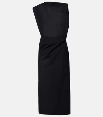 Jacquemus Midikleid Drap aus Popeline