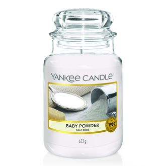Yankee Candle Company Duftkerze im Glas (groß) | Baby Powder | Brenndauer bis zu 150 Stunden | Perfekte Geschenke für Frauen