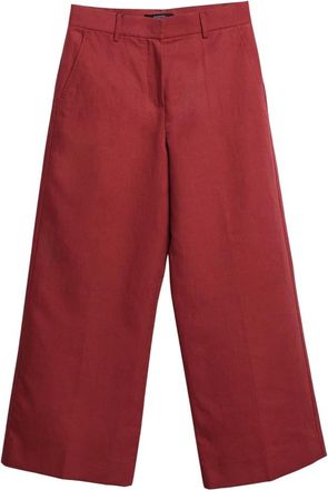 Max Mara Femme, Pantalons, Rouge, Taille: 36 FR Wide Pantalons