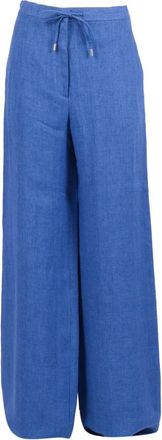 Max Mara Femme, Pantalons, Bleu, Taille: 36 FR Pantalone lungo Pelota