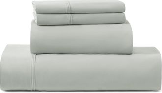 UGG California-King-Bettw&auml;sche-Set, 4-teilig, luxuri&ouml;se k&uuml;hlende Bettlaken mit tiefen Taschen, 2 Kissenbez&uuml;ge, hypoallergen, maschinenwaschbar, weich, lei