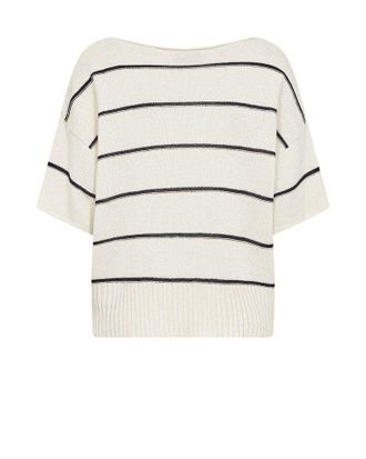 Mos Mosh Rundhalspullover MMArlen Paper SS Knit