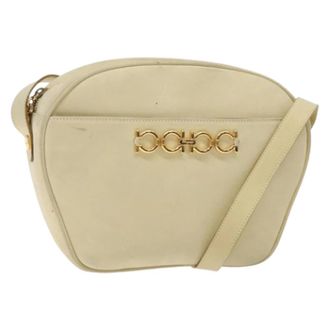 Ferragamo Pre-owned Wildleder schultertasche - - Pre-owned - Damen - Beige - ONE SIZE