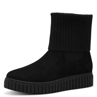 s.Oliver Damen Stiefel ohne Absatz mit Rei&szlig;verschluss Flach, Schwarz (Black), 38 EU