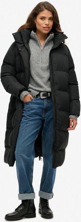 Superdry Steppjacke Longline Hooded Puffer Jacket