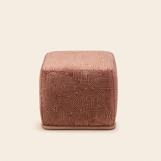Madura Pouf Arnel Klark rose de p&ecirc;cher caramel - ROSE