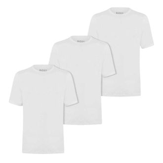 HUGO BOSS T-Shirt f&uuml;r Herren, Regul&auml;r, kurz&auml;rmlig (3er-Pack) (Wei&szlig;)