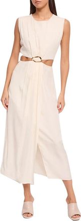Gaud&igrave; Femme, Robes, Blanc, Taille: 40 FR Robe Longuette