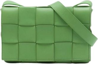 Bottega Veneta Sac bandouli&egrave;re Cassette Pre-owned - Femme - Pre-owned - Vert - Taille: ONE Size