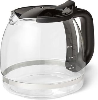 Amazon Basics Ersatz-Glaskanne mit Deckel Kaffeemaschine, 1,25L/10 Tassen Fassungsvermögen